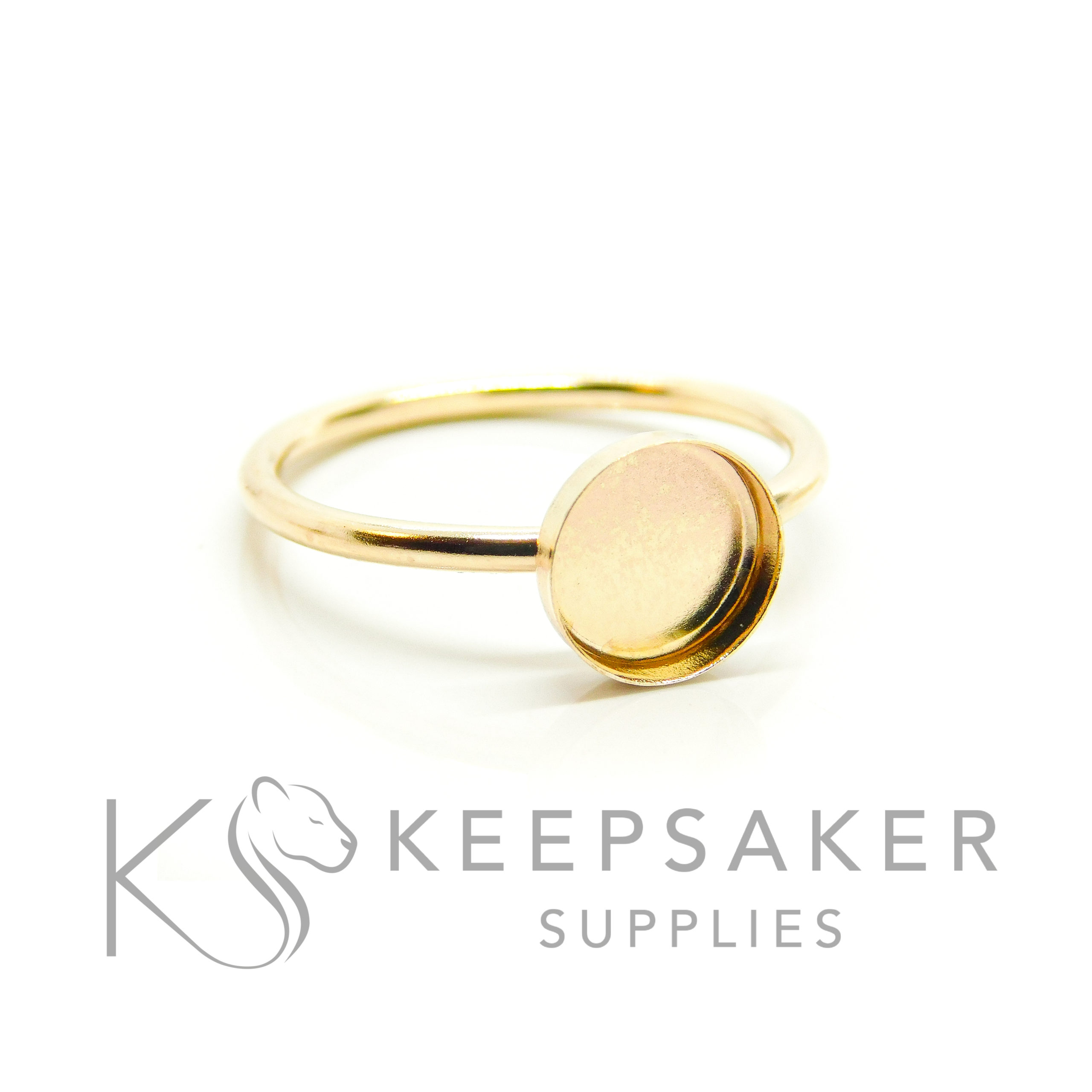 Gold Filled Classic Ring Setting ⋆ Breastmilk Jewellery Making