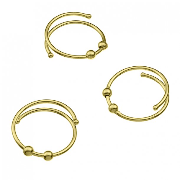 Gold Plated Vermeil Fiddle Ring ⋆ Keepsaker Supplies