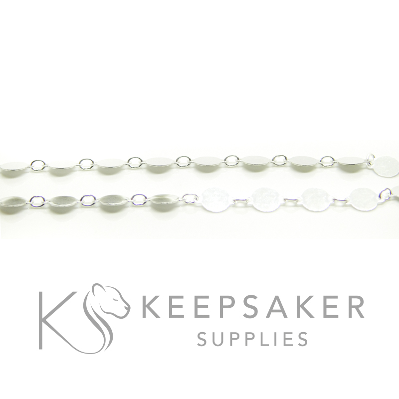 Loose Silver Medal Chain ⋆ Keepsaker Supplies ⋆ Solid Silver